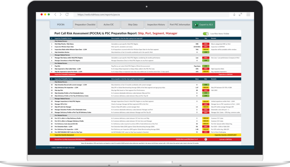 Port Call Risk Assessment (POCRA) - RiSK4SEA